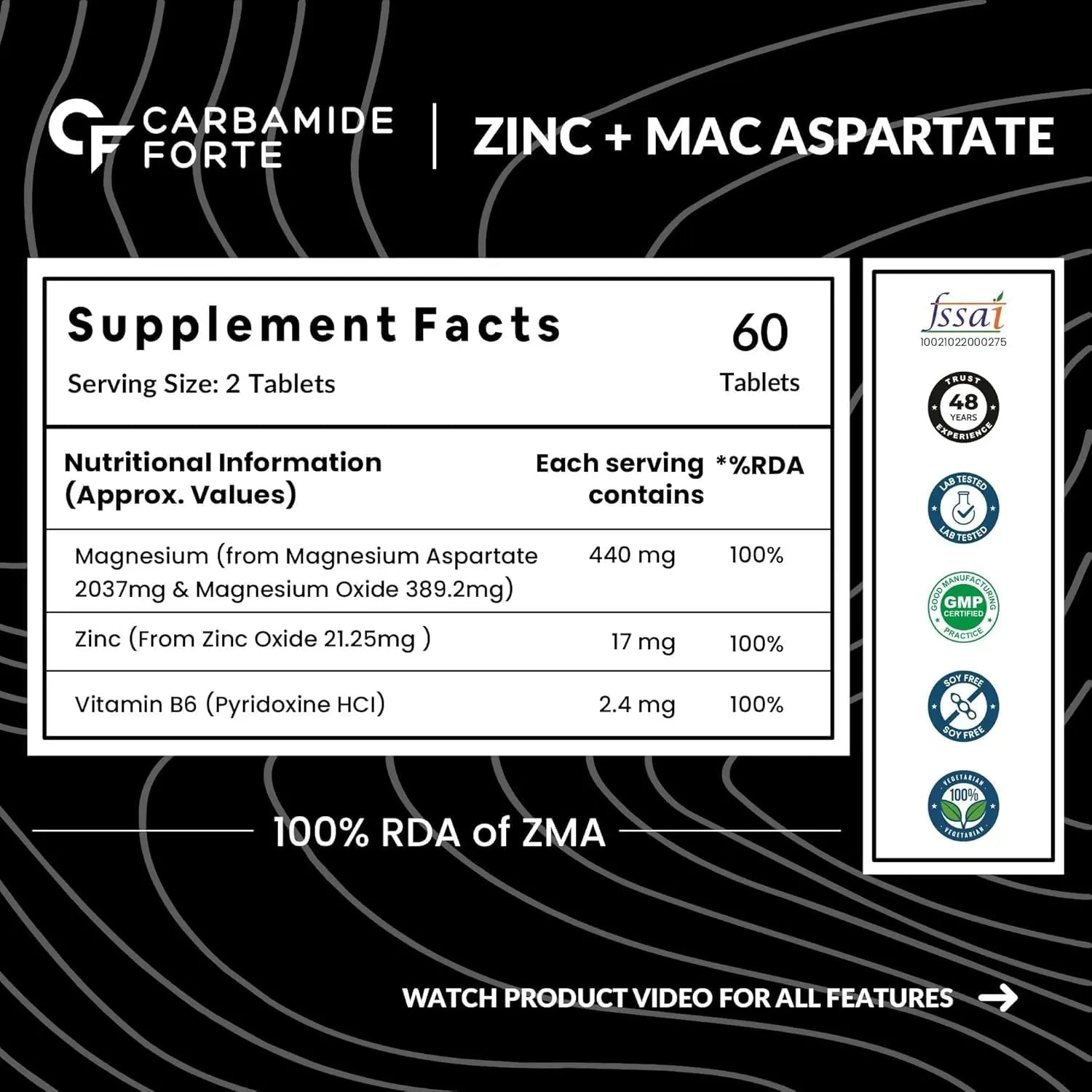Carbamide Forte ZMA Tablets: Boost Recovery – Halt