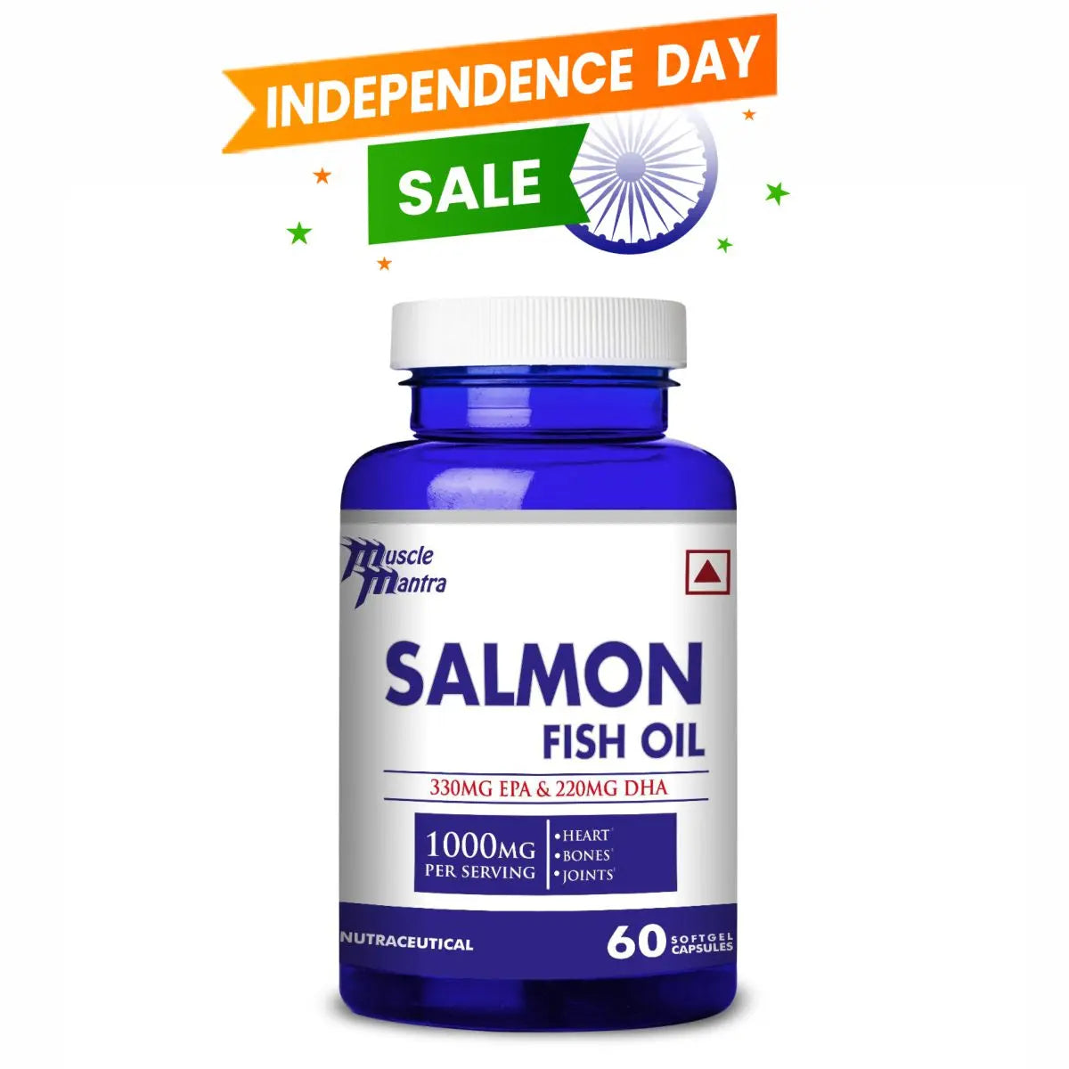 Muscle Mantra Salmon Fish Oil 1000MG - Premium Omega-3 – Halt